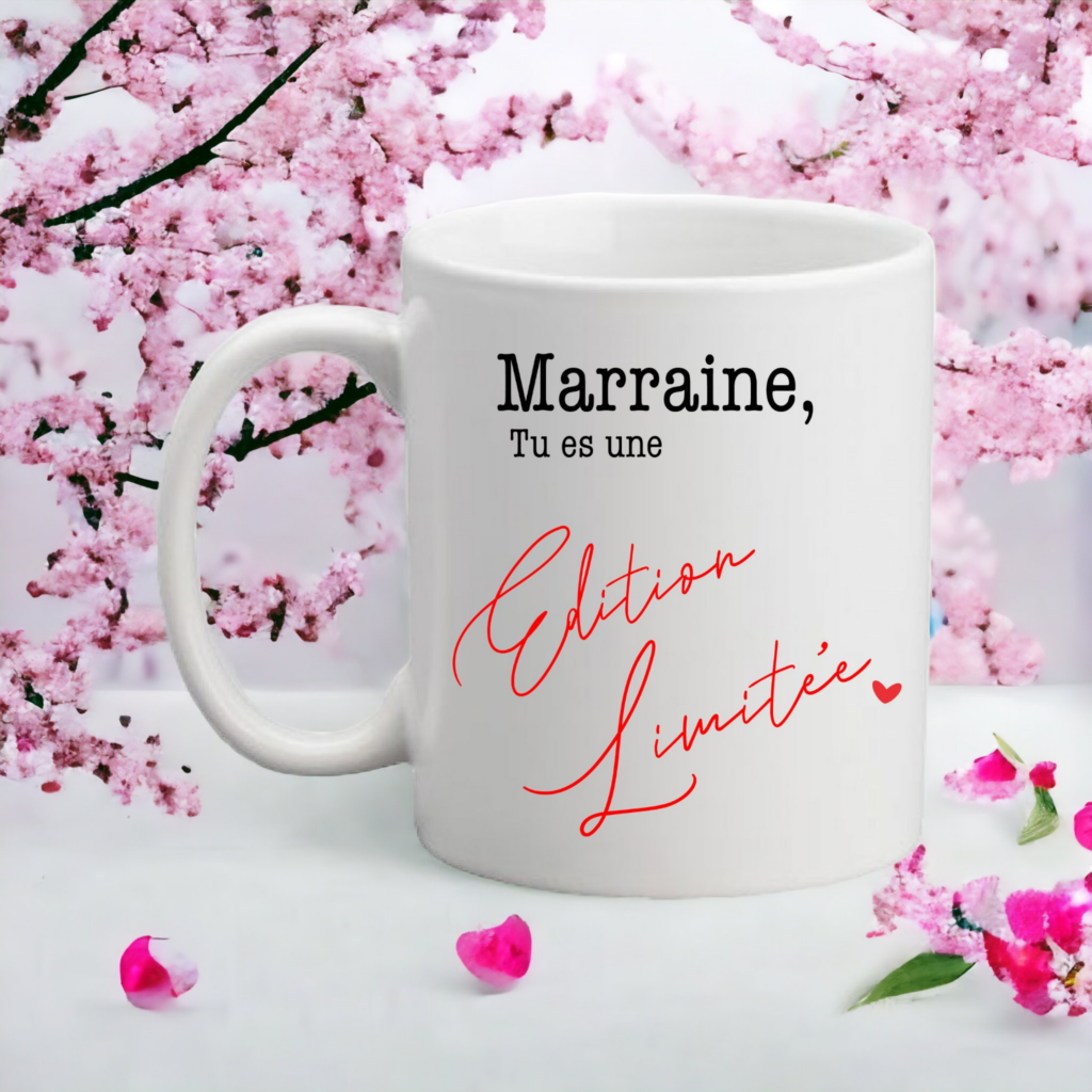 Mug edition limitée - Marraine - la boutique d'Ellie